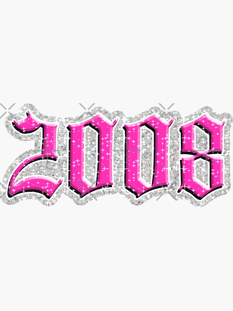 "blingee 2008" Sticker for Sale by discostickers | Redbubble