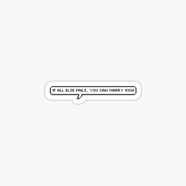 "The Advice" Sticker for Sale by River Garrett | Redbubble