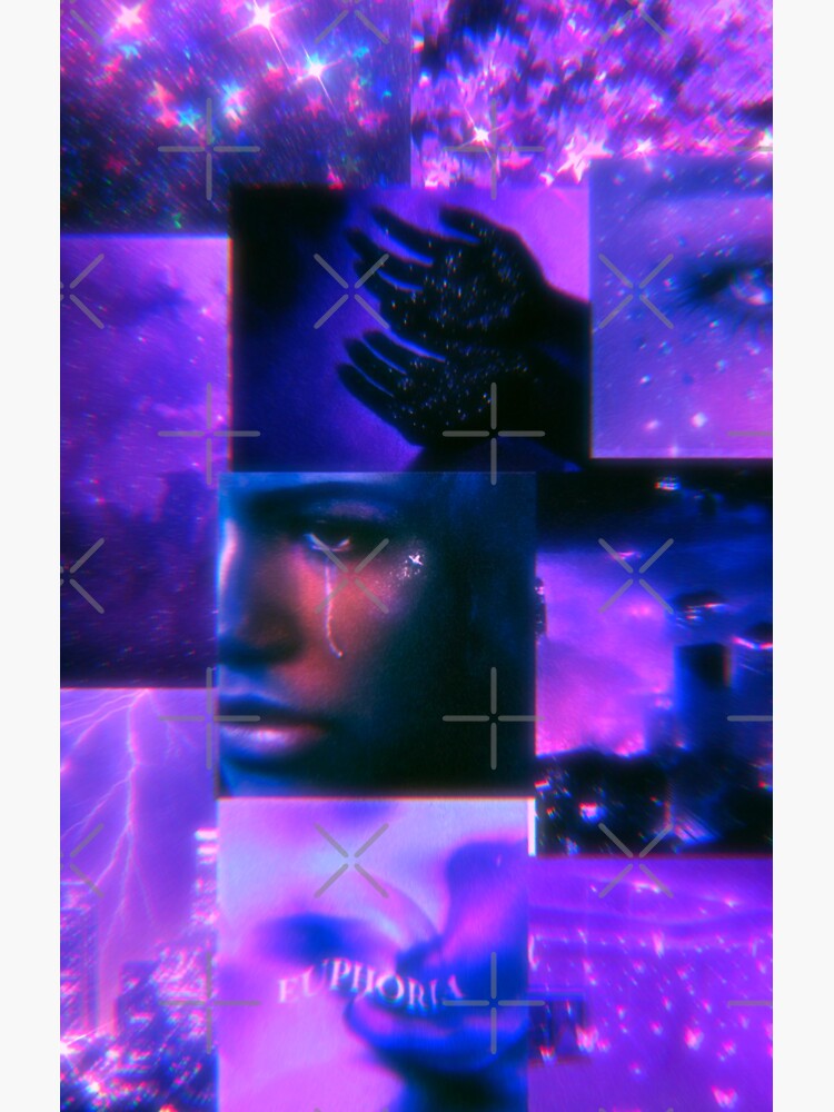 "Dark Purple Collage" Sticker for Sale by createdbymia | Redbubble