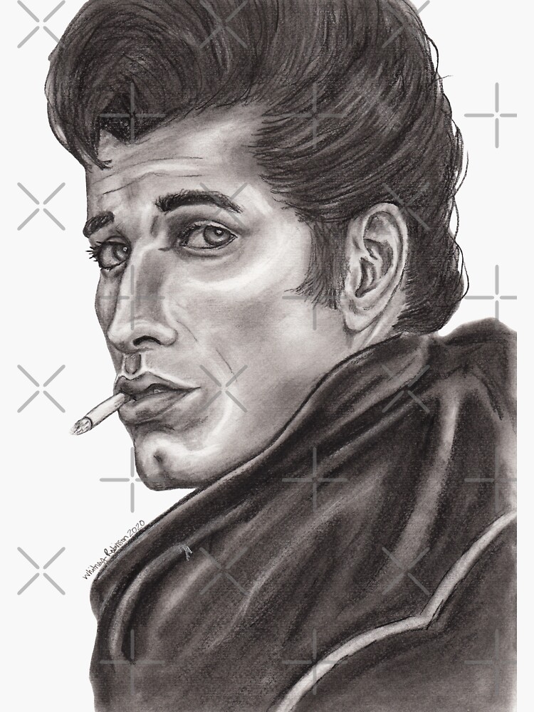 "Greaser Guy" Sticker for Sale by wrob | Redbubble