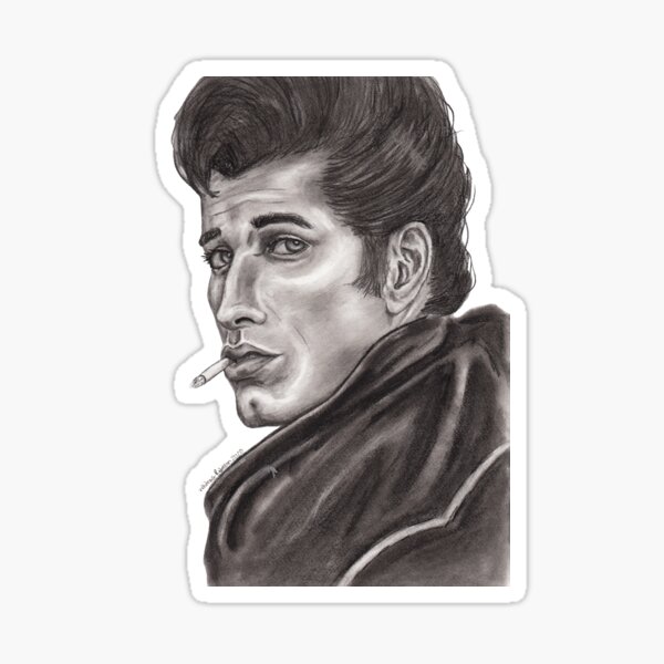 "Greaser Guy" Sticker for Sale by wrob | Redbubble