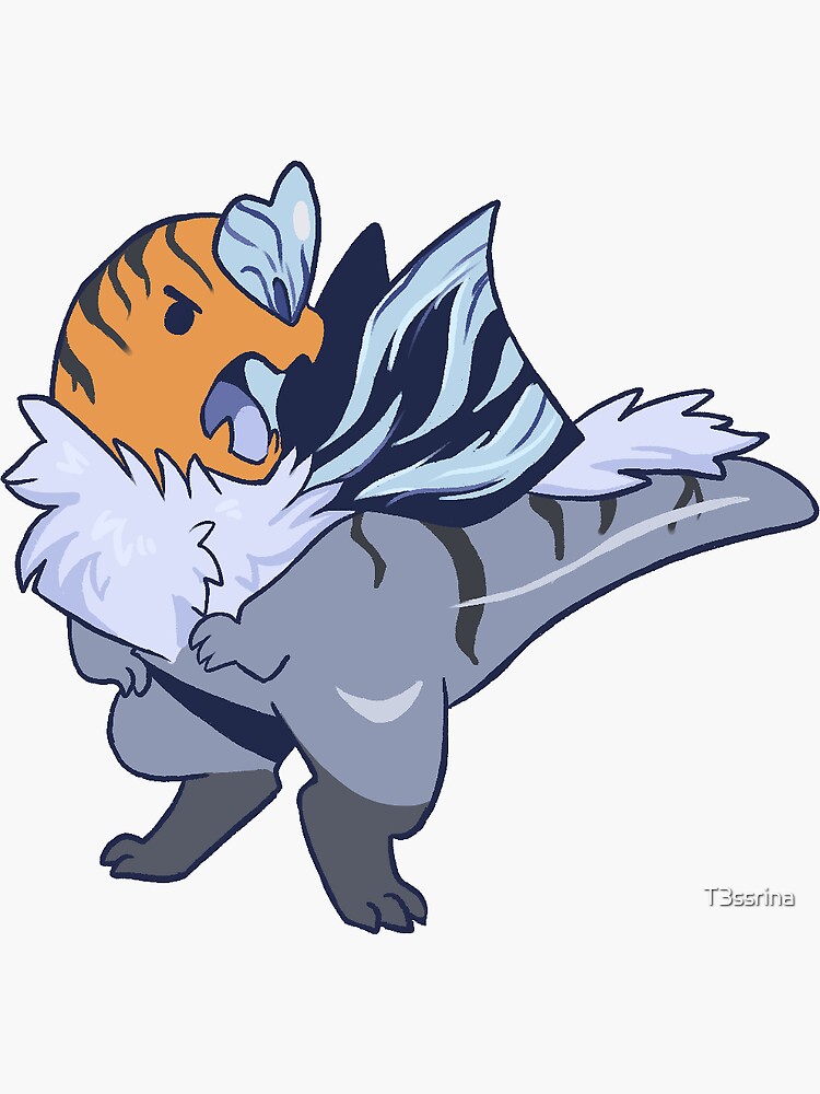 Pegatina «Chibi Fulgur Anjanath» de T3ssrina | Redbubble