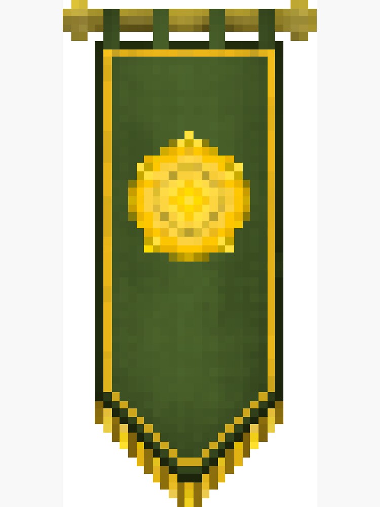 Imán «WesterosCraft Golden Rose Pixel Art Sigil Banner» de ...