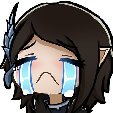 "Cry Oh Cry UwU" Sticker for Sale by jackazureart | Redbubble