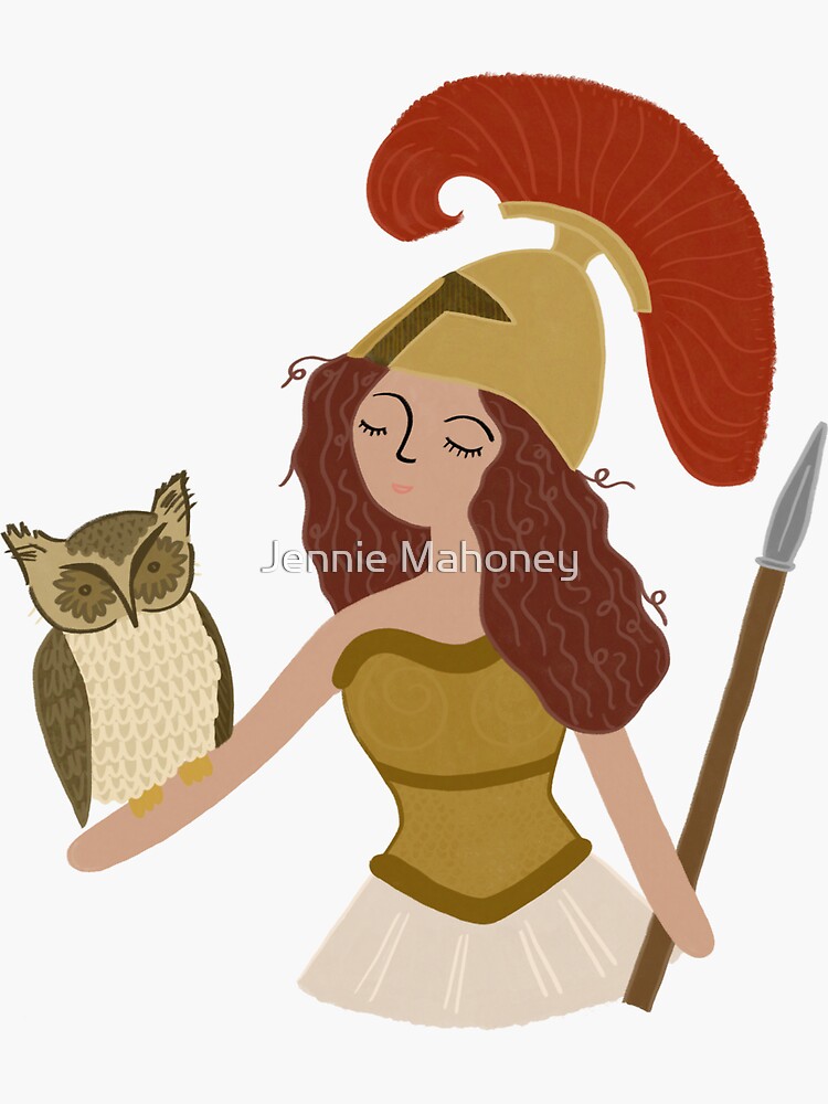 "Athena" Sticker by JennieMahoney | Redbubble