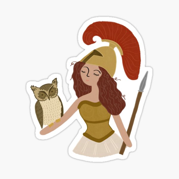 "Athena" Sticker by JennieMahoney | Redbubble