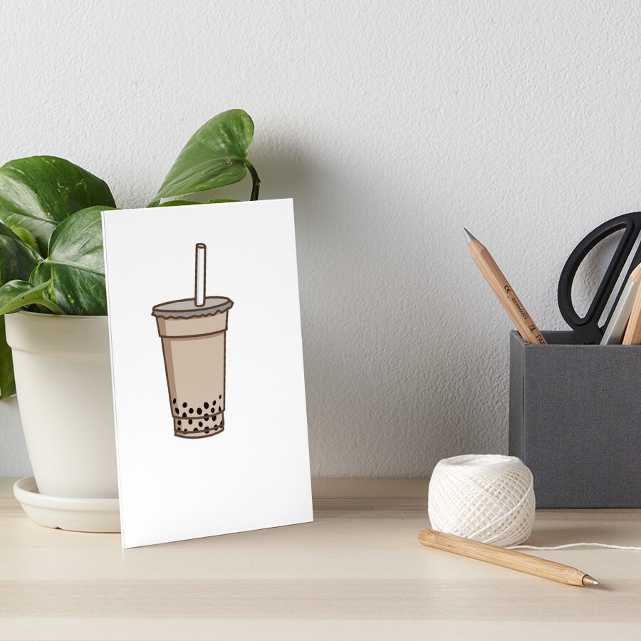 "Boba tea" Art Board Print by eross832 | Redbubble