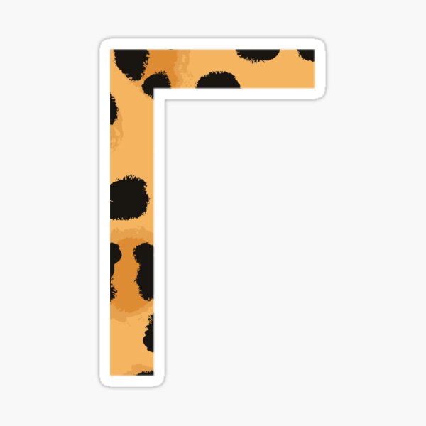 "Leopard Gamma/G Transparent Alphabet." Sticker by artistryvibes ...