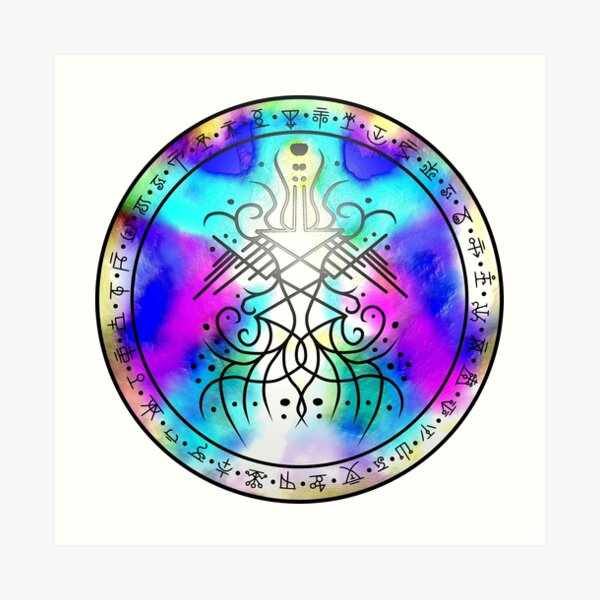"Sigil to protect from disease and illness" Art Print by Wolfofantimony ...