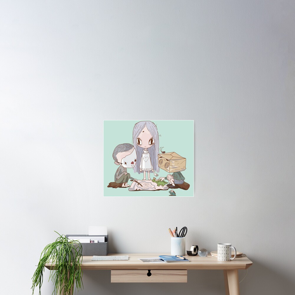 "Finding the Real Face" Poster for Sale by collectiarts | Redbubble