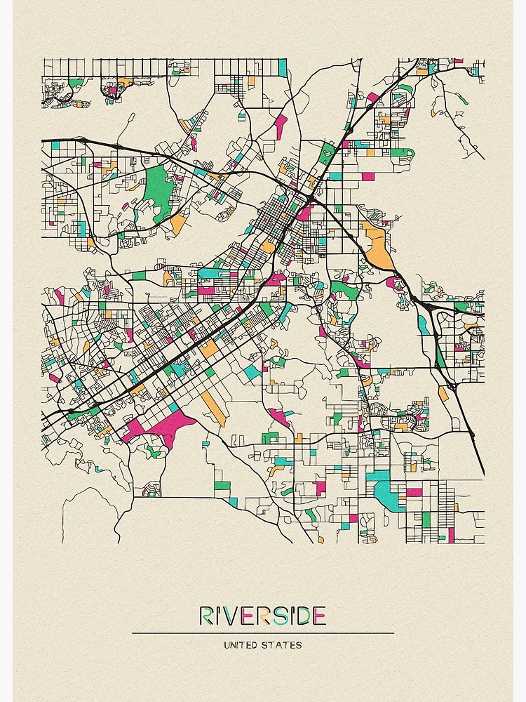 Riverside United States Map