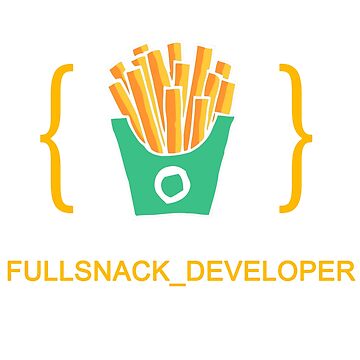 "Funny Full Snack Developer" Sticker for Sale by gajendranram | Redbubble
