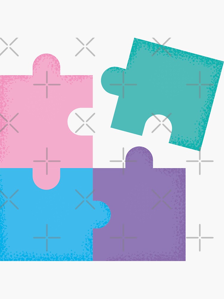 "Puzzle" Sticker for Sale by Minie08 | Redbubble