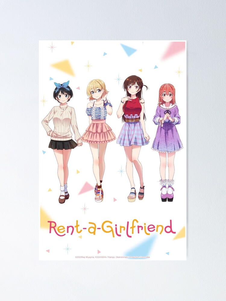 "Rent A Girlfriend" Poster for Sale by Melvinash | Redbubble