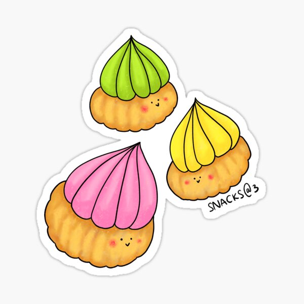 "Colorful Iced Gem Biscuits" Sticker for Sale by Snacks-At-3 | Redbubble