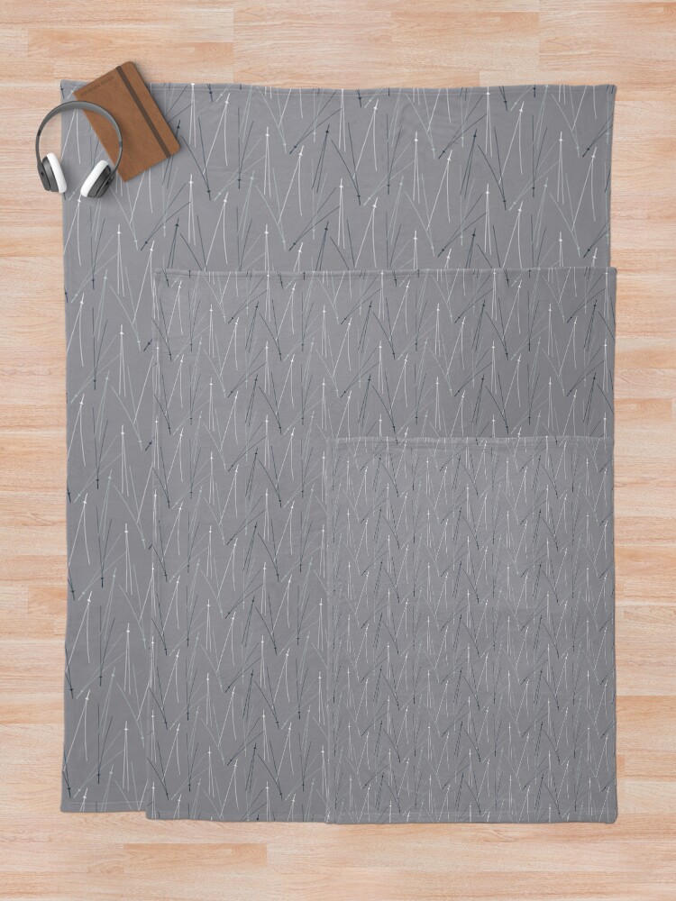 "Japanese Matsuba Leaf Pattern - Grey Green" Throw Blanket for Sale by ...