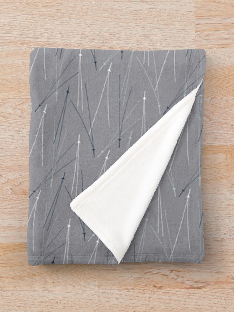 "Japanese Matsuba Leaf Pattern - Grey Green" Throw Blanket for Sale by ...