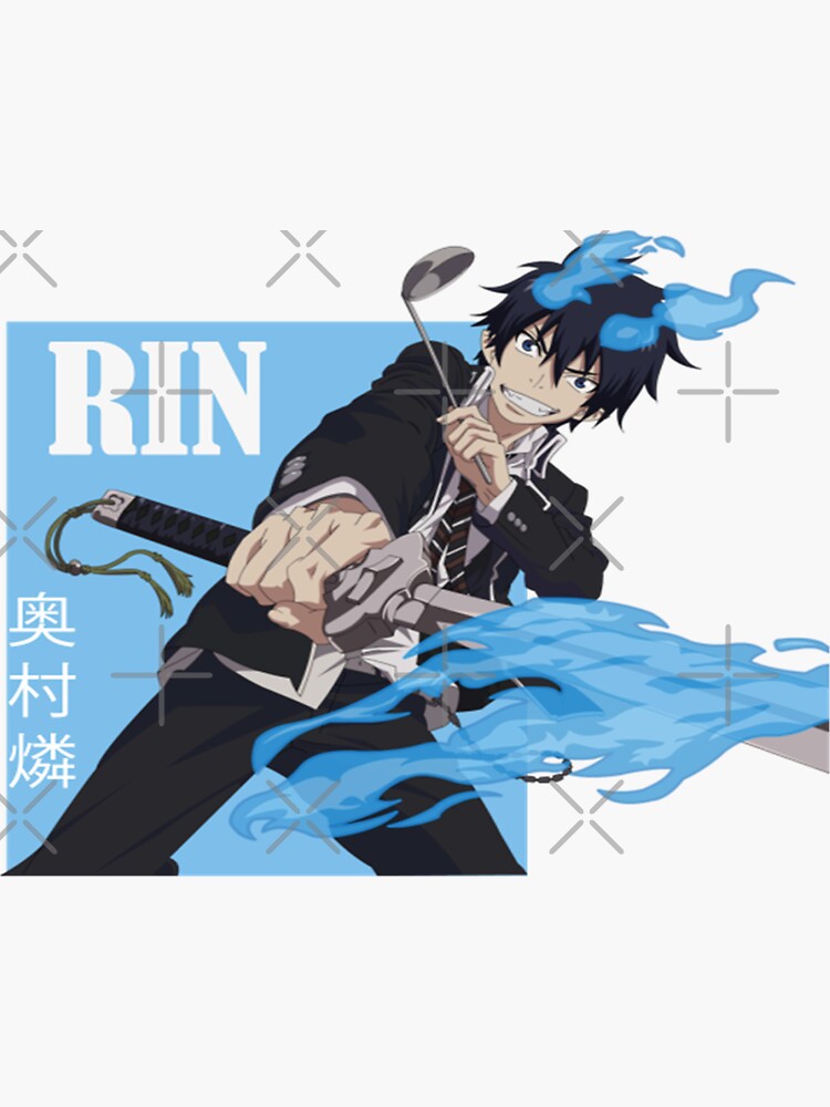 "Rin Okumura japanese anime blue exorcist" Sticker for Sale by ...