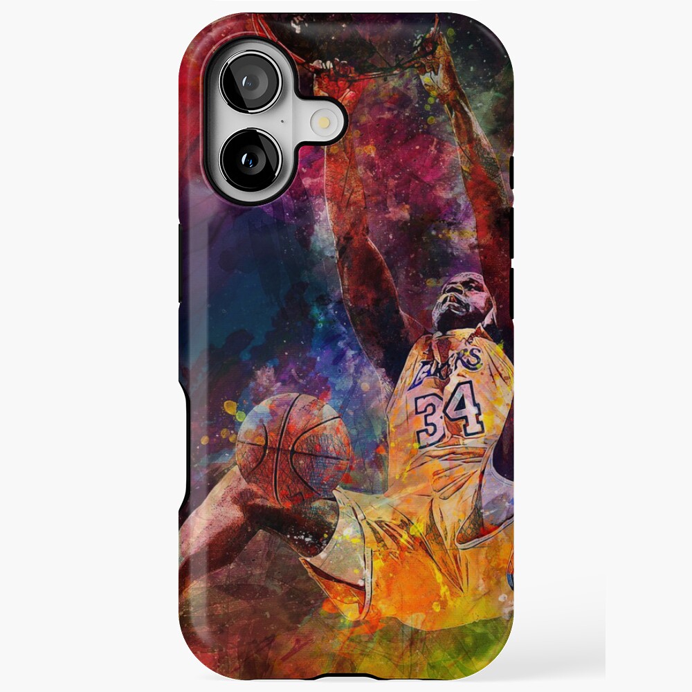 "Shaquille O'Neal Shaq Lakers Mixed Media" Poster for Sale by ...