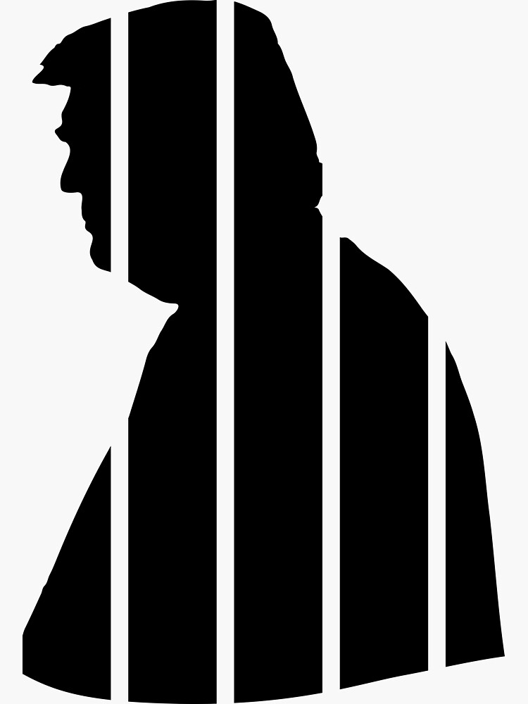 "Lock Him Up!" Sticker for Sale by drawbey | Redbubble