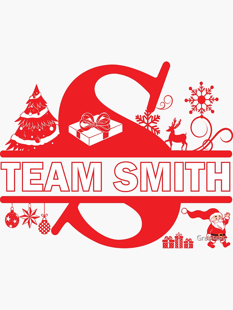 Pegatina «Equipo Smith Apellido Familia Apellido Gráfico de regalo de ...