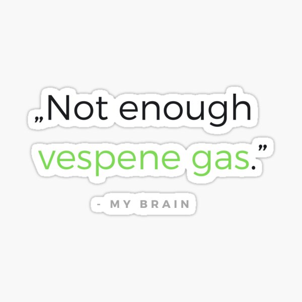 "Not enough vespene gas. - my brain quote" Sticker by ubaDesigns ...