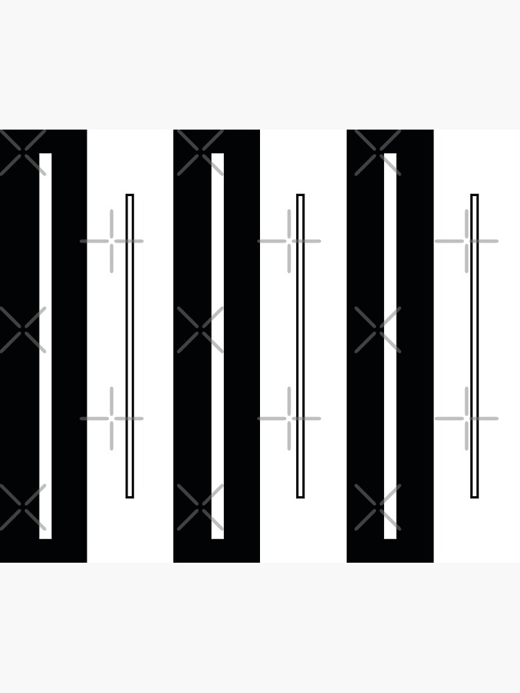 "Black and white bold lines design patterns" Sticker for Sale by ...