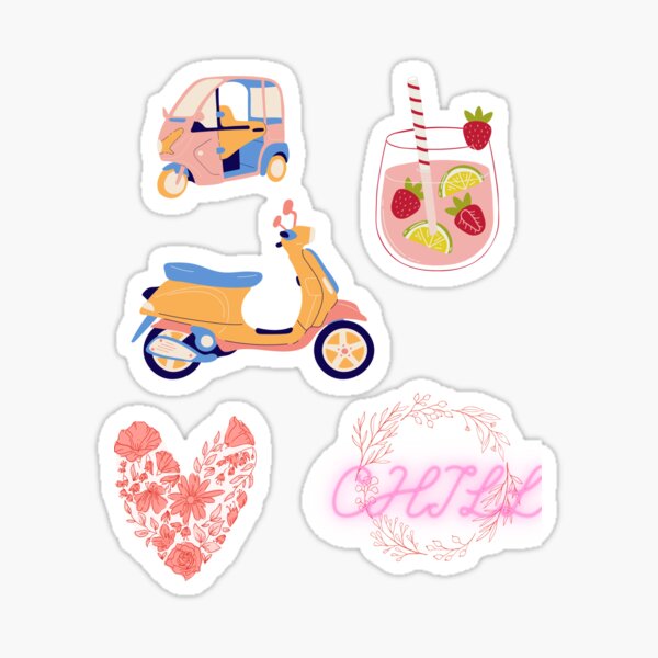 "CHILL STICKERS" Sticker for Sale by cloverartist | Redbubble