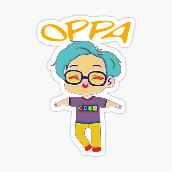 "j hope, bts. oppa.cute smile" Sticker for Sale by doctors-apparel ...