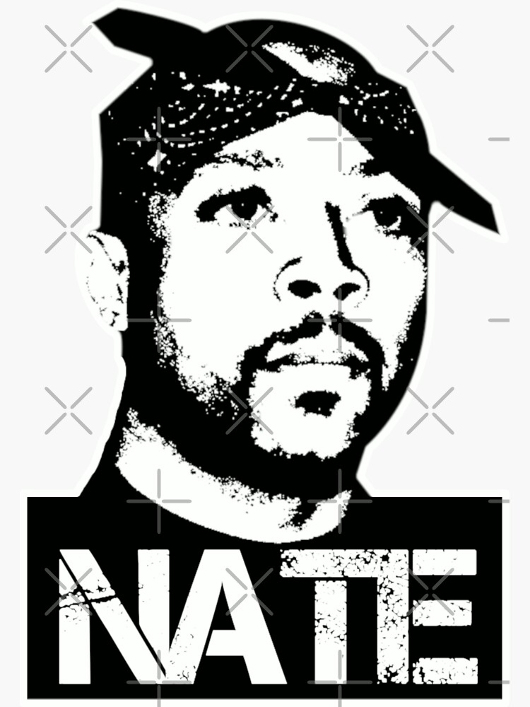 "Nate Dogg Black White" Sticker for Sale by ikidyounot | Redbubble