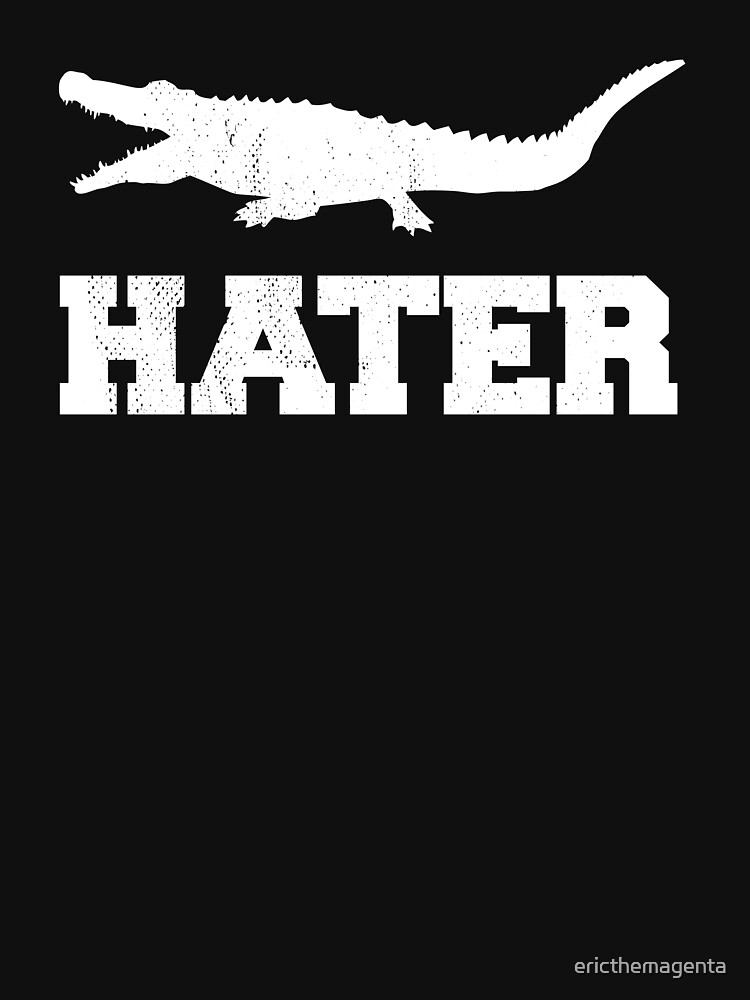 "Alligator Hater of Gators and Swamps Tennessee Fan Rivalry" T-shirt ...