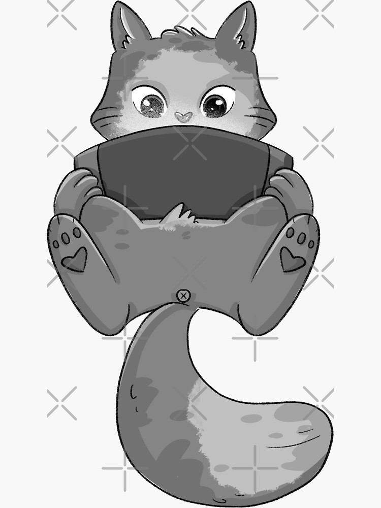 "Nerd Cat" Sticker for Sale by Maneb | Redbubble