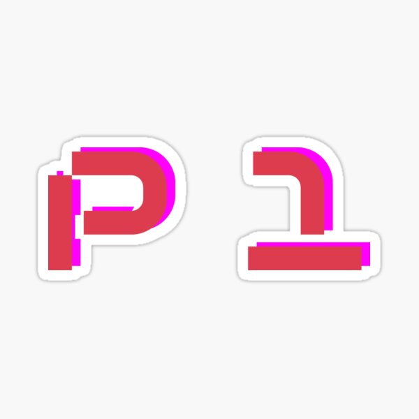 "Retro Player 1" Sticker by Chrispy-Bacon | Redbubble