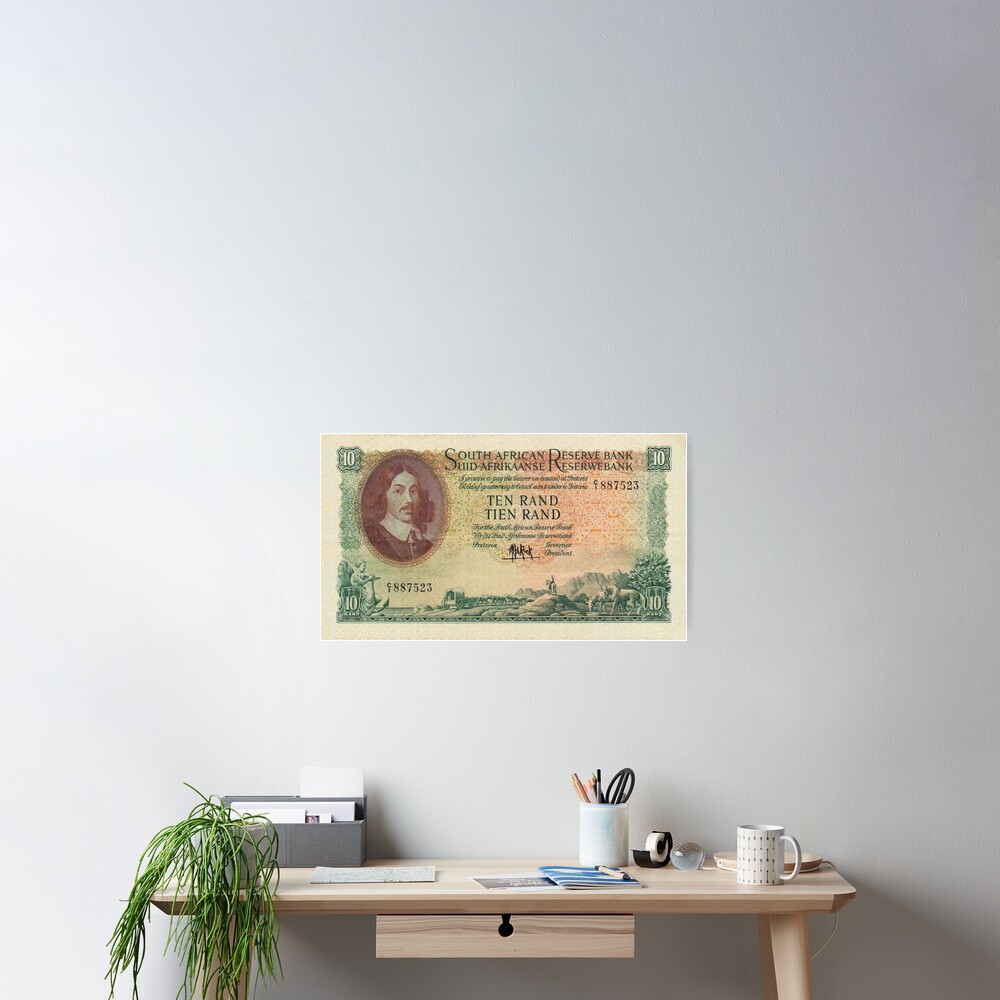 "Old South African Ten Rand Note" Poster for Sale by arendbotha | Redbubble