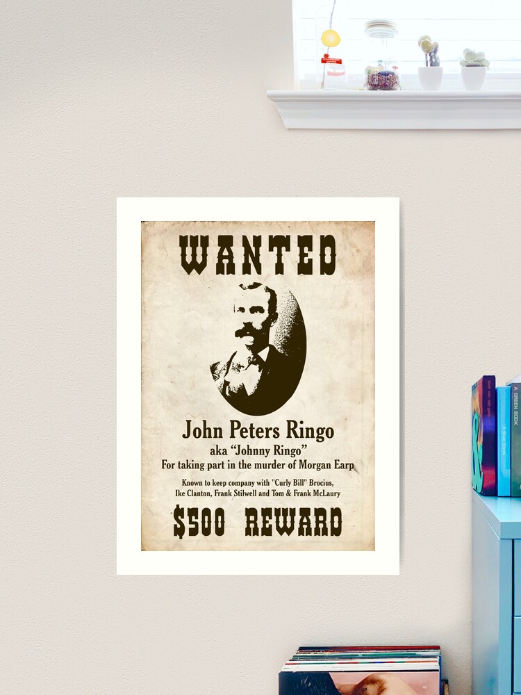 Johnny Ringo Wanted Poster