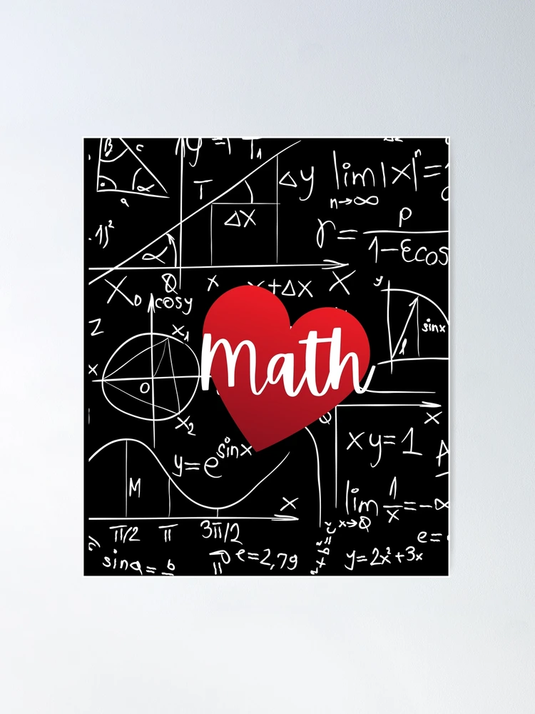 Amo La Matematica Clipart Tarjetas De Felicitación For Sale Con La