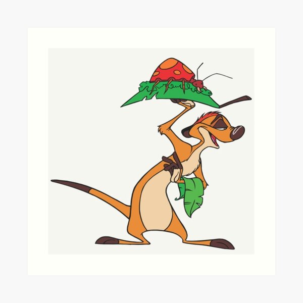 "Animation Timon and Pumbaa Cool Funny Art Hakuna Matata" Art Print by ...