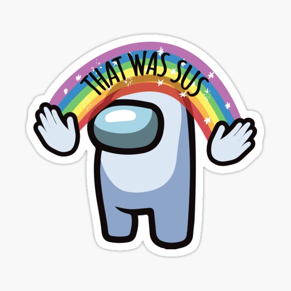 Among Us White Stickers | Redbubble