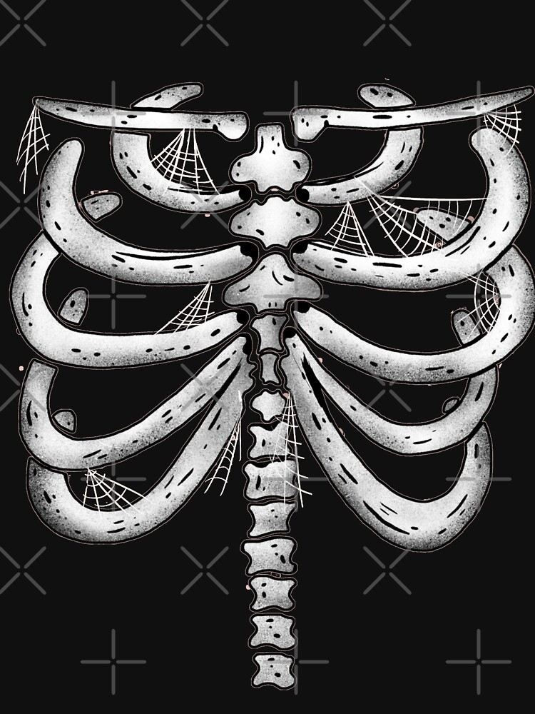 "Trending Pink Cute Halloween costume with skeleton rib cage graphic ...