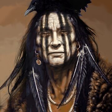 Crow Warrior” (North American Indian)" Art Board Print for Sale by ...