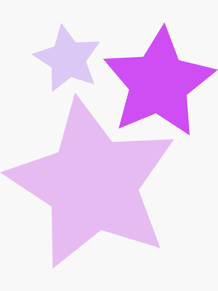 "Purple star sticker " Sticker for Sale by snwarnica | Redbubble