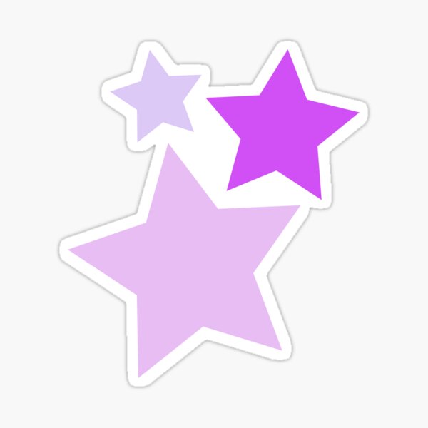 "Purple star sticker " Sticker for Sale by snwarnica | Redbubble
