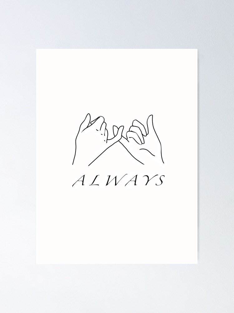 "PINKY PROMISE AESTHETIC DESIGN" Poster for Sale by ValArezEaster ...