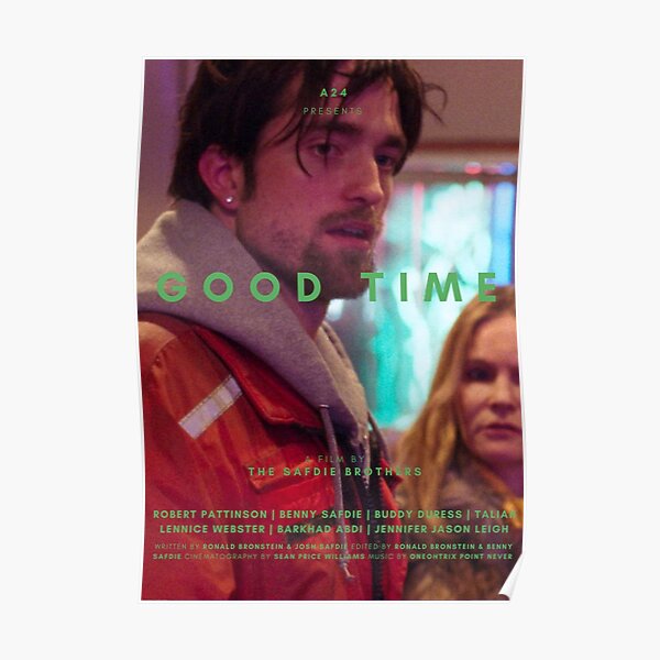"GOOD TIME ROBERT PATTINSON A24 POSTER" Poster for Sale by mikceys ...