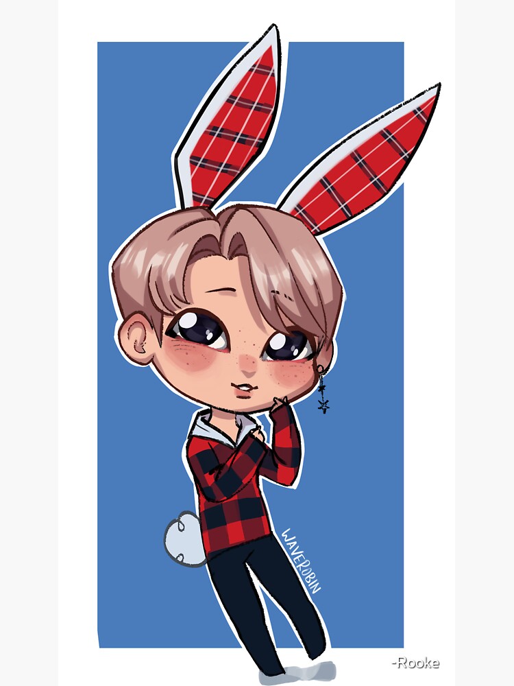 "Felix Bunny Chibi" Sticker for Sale by -Rooke | Redbubble