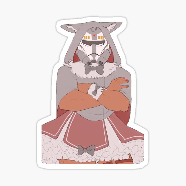 "Commander Wolffe Transparent" Sticker for Sale by chimeowrical | Redbubble