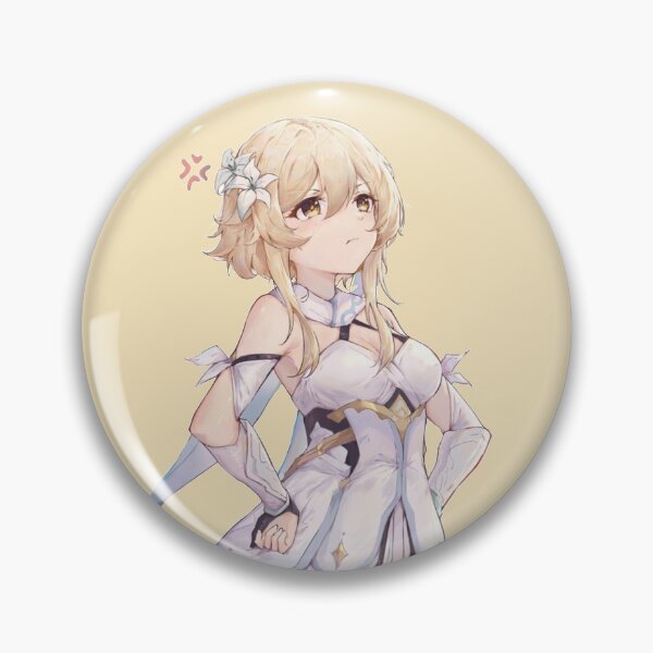"Angry Lumine ( traveler) - Genshin Impact" Pin by Kami-Anime | Redbubble