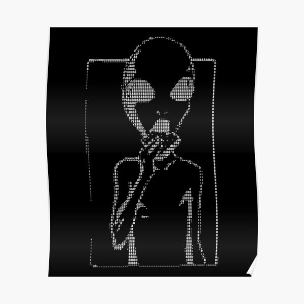 Póster «Arte ASCII High Alien» de hadicazvysavaca | Redbubble