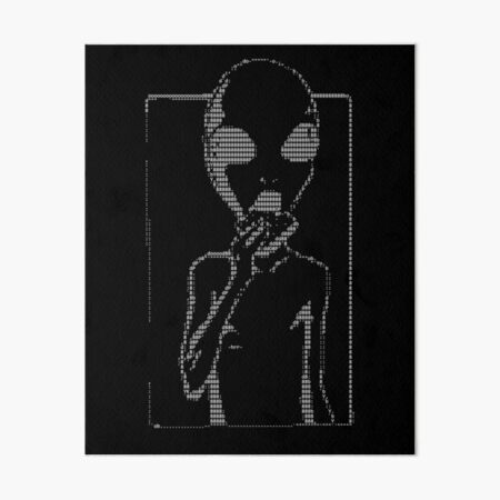 Lámina rígida «Arte ASCII High Alien» de hadicazvysavaca | Redbubble