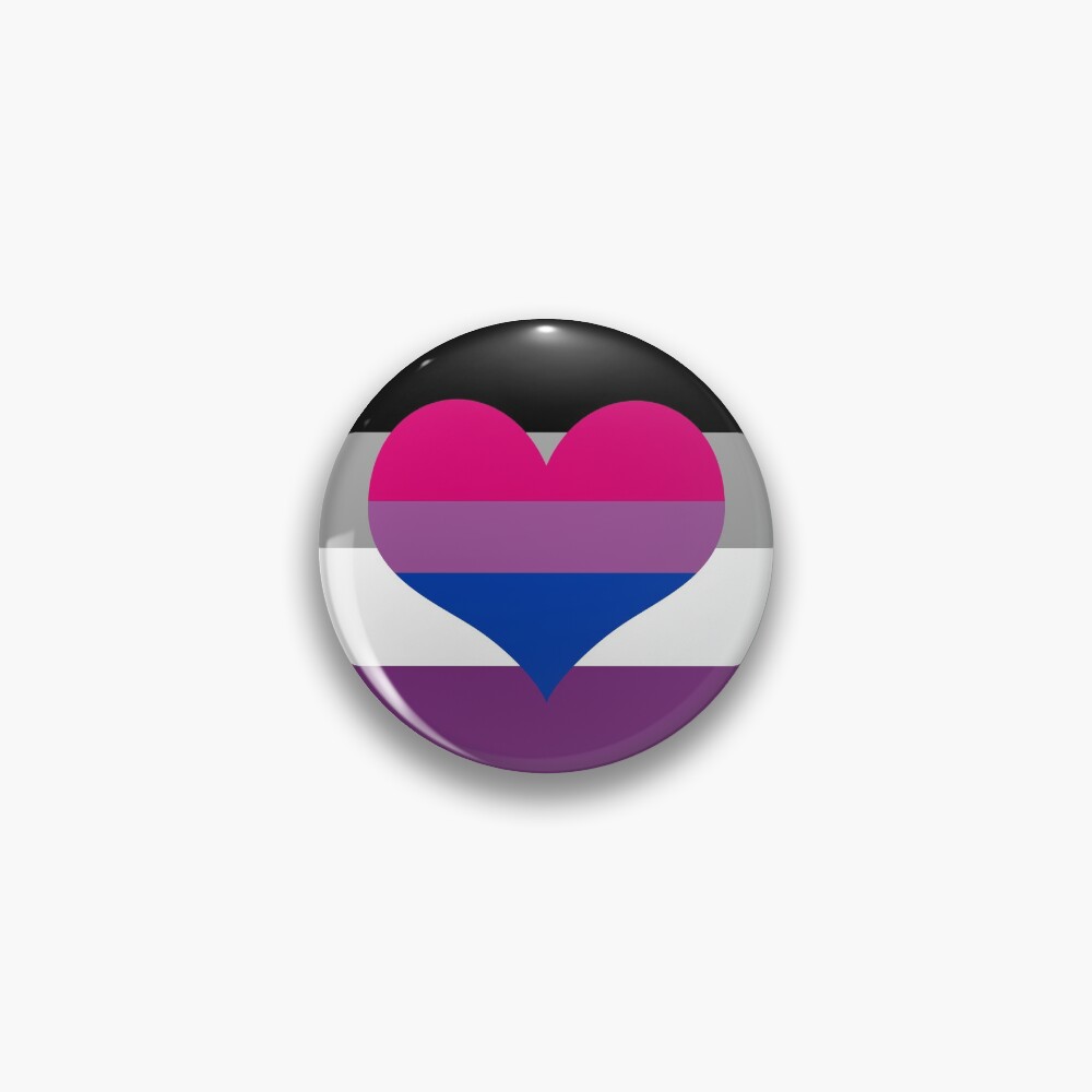 "Asexual Biromantic Pride Flag" Pin for Sale by DarkVulpine | Redbubble